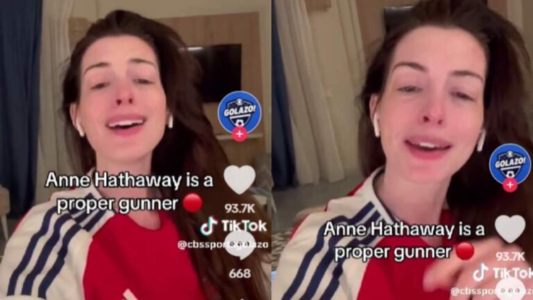 Anne Hathaway Sends a Message to Real Madrid After Arsenal’s Victory ...